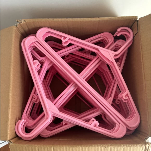 Amazon | Storage & Organization | Box Of Pink Plastic Hangers Around 0 ...